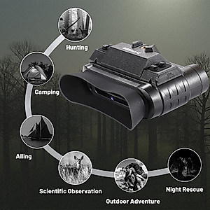ZIYOUHU Digital Infrared Night Vision Goggles Adults,Night Vision Binoculars for Helmet-FHD Night Vision Goggles Military for Viewing 100% Darkness Night Vision Scope for Hunting & Surveillance