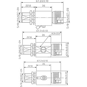 Riotaxy Lightning Arrestor N Male to Female Bulkhead 50 Ohm 0-3GHz with 90V Gas Tube Coaxial WiFi Lightning Arrester (Lightning arrestor N Male to Female)