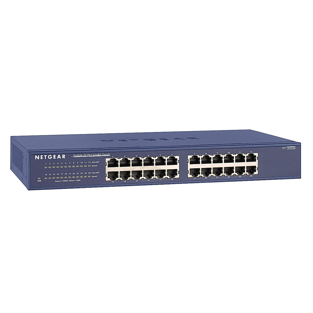 NETGEAR 24-Port Gigabit Ethernet Unmanaged Switch (JGS524) - Desktop or Rackmount, and Limited Lifetime Protection