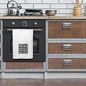 Style In Print Custom Decor Flour Kitchen Towels A True Isn't About Being Inseparable Inspiration & Motivation Friendship Cleaning Supplies Dish Towels Personalized Text Here