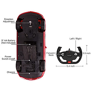 RASTAR RC Car | 1/14 Scale RC Mercedes-Benz SLS AMG Remote Control Car for Kids, Benz Model Car with Open Doors/Working Lights - Red