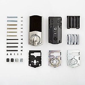Kwikset Convert Smart Lock Conversion Kit (Amazon Key Edition – Amazon Cloud Cam Required), Compatible with Alexa in Satin Nickel