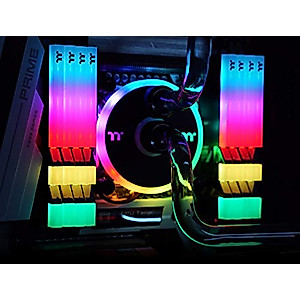 Thermaltake TOUGHRAM RGB DDR4 3600MHz 16GB (8GB x 2) 16.8 Million Color RGB Alexa/Razer Chroma/5V Motherboard Syncable RGB Memory R009D408GX2-3600C18B