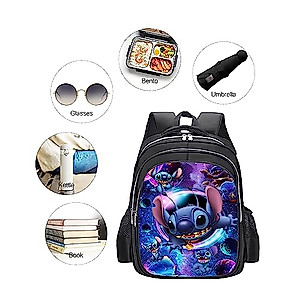 ZENCIX Cartoon Anime Backpack Gift Casual Travel Backpack 16inch A