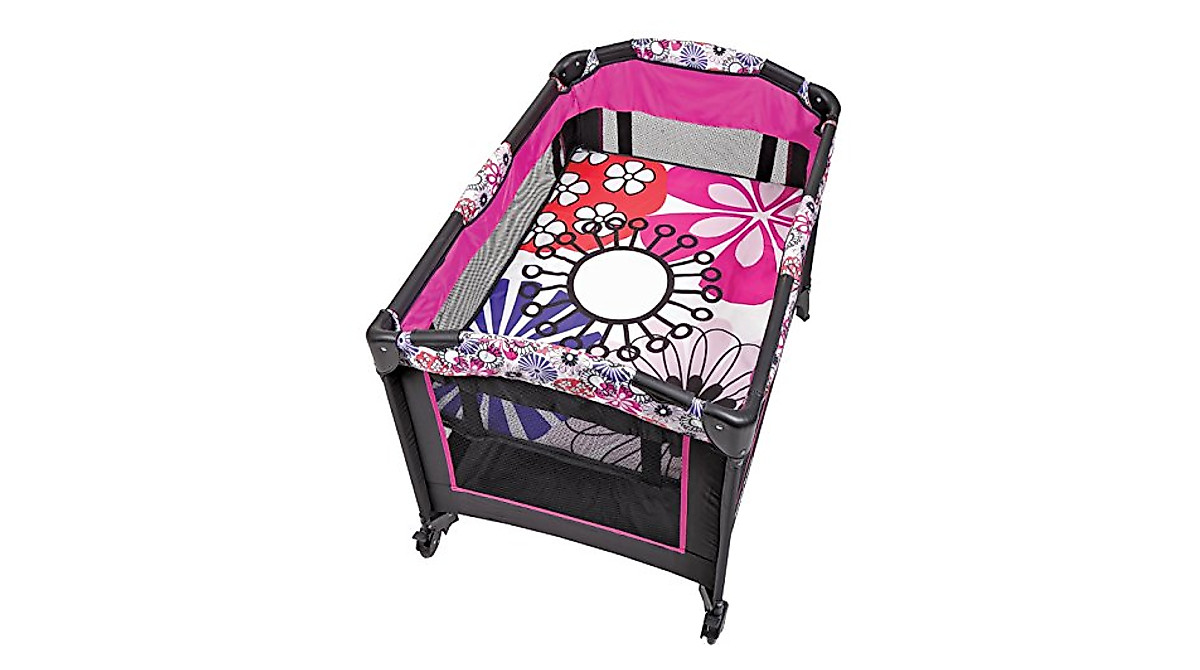 Baby Trend Nursery Center Floral Garden - Portable, Easy Setup Playard