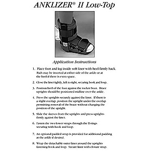 Sammons Preston 55090 Low Profile Fixed Ankle Walker Low, Medium, Foot Injuries, Long Time Wear