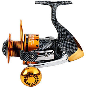 Burning Shark Fishing Reels- 12+1 BB, Light and Smooth Spinning Reels, Powerful Carbon Fiber Drag, Saltwater and Freshwater Fishing-TT1000