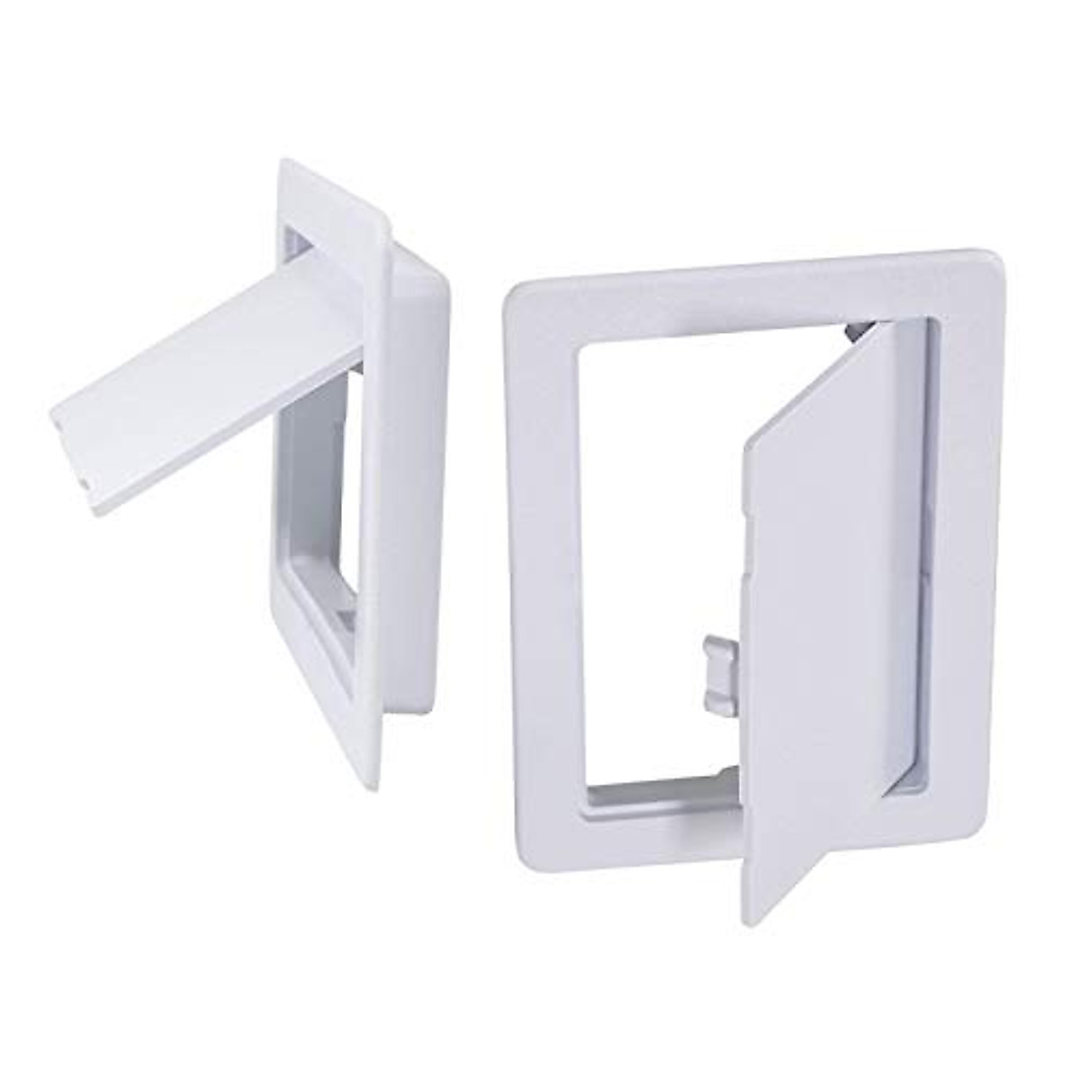 SUPPLY GIANT AP46 Plastic Access Panel for Drywall Ceiling 4 x 6 Inch Reinforced Plumbing Wall Access Door Removable Hinged, White