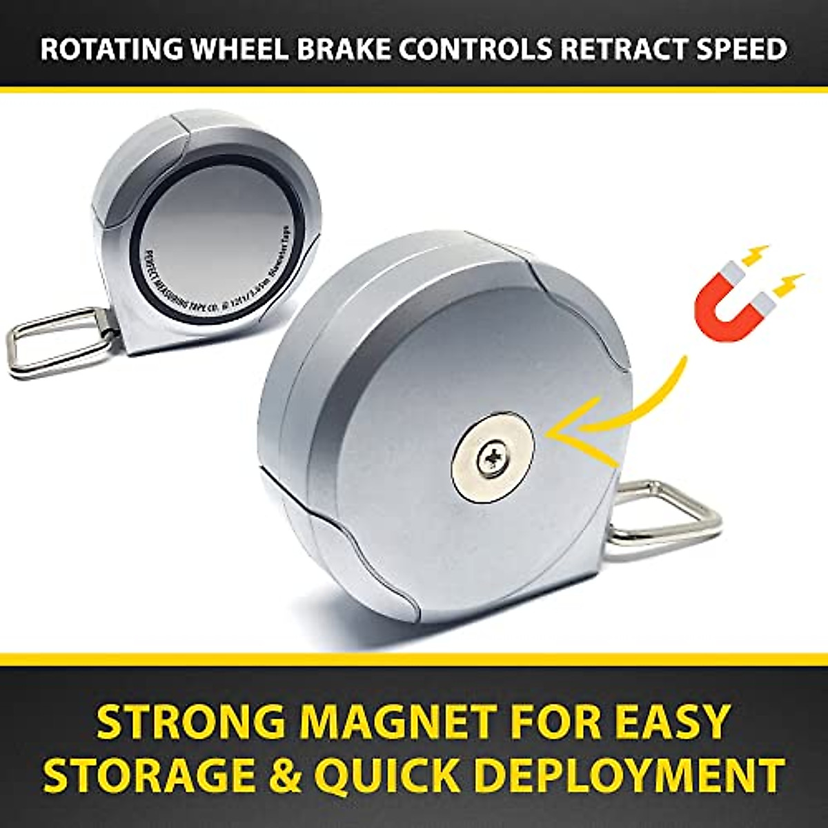 Perfect Pi Diameter Circumference Tape Measure - Imperial and Metric Tape Measure 1/2-inch by 12ft / 3.5m Use for Measuring Cylindrical Objects (Pipe Tape, Tree Tape) Model DCT120