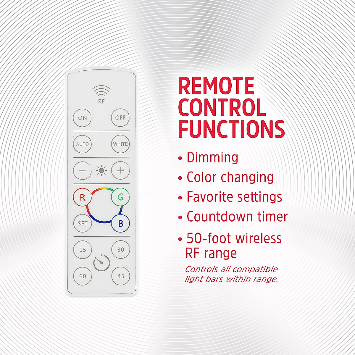 Energizer Under Cabinet Light, Color Changing, Battery Operated LED Lights with Remote, 12 Inch, 100 Lumens, Wireless Under Cabinet Lighting, Closet Lighting, Stick On Lights, Kitchen Lights, 44578