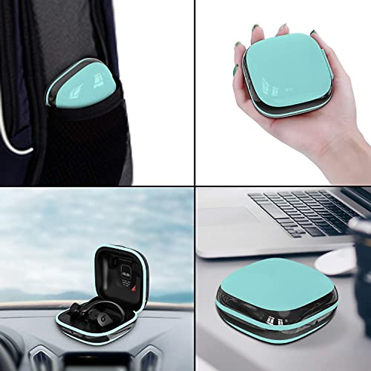 Compatible with Powerbeats Pro Case Cover, Anti-Lost and Shock-Proof Easy-to-Carry Durable Silicone Protective case Skin for 2019 Latest Beats Powerbeats Pro (Mint Green)