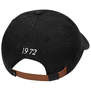 Nike Adult Heritage 86 Washed Strapback Adjustable Golf Hat Cap (Black/Summit White)