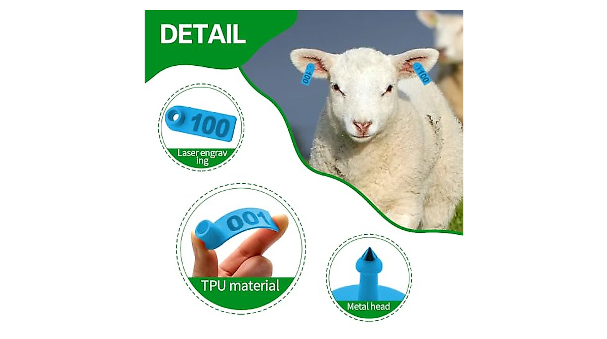 Sheep Ear Tag Marker Applicator - Convenient Livestock Tool