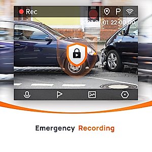 70mai 2.7K UHD Dash Cam Front and Rear A500S, Dual Dash Camera for Cars, Dashcam with APP, Sony IMX335, ADAS, Built-in WiFi GPS, 2'' IPS Screen, WDR, Night Vision, 24/7 Parking Mode, Loop Recording