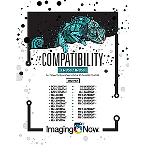 ImagingNow – Brother TN850, TN-850 Genuine Standard Yield Toner Cartridge OEM Replacement – Premium Cartridge Replacement for Printers HL-l6200DW MFC-l5850DW