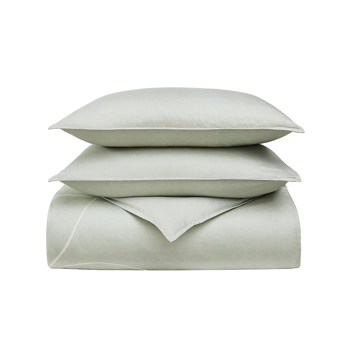 Calvin Klein Home Printed Queen Duvet Sets of 3 Pieces -1 Duvet Cover and 2 Sham Covers, 100% Cotton 300 Tc (Light Pink)