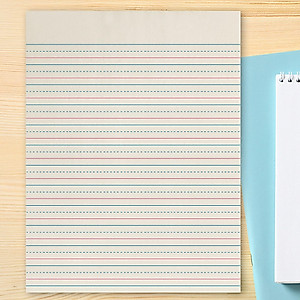 School Smart Zaner-Bloser Paper, 1/2 Inch Ruled, 8 x 10-1/2 Inches, 500 Sheets White