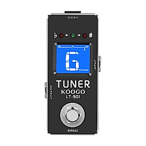 Koogo Tuner Pedal High Precision Chromatic Guitar Tuners Pedal True Bypass