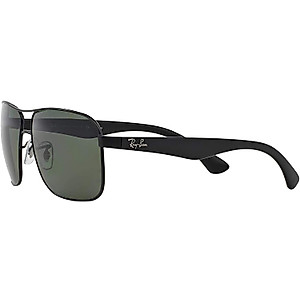 Ray-Ban Men's Rb3516 Metal Square Sunglasses
