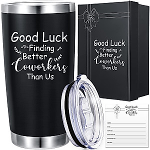 Sieral 3 Pcs Coworker Leaving Gifts Farewell Gifts Good Luck Finding Better Colleagues Than Us Coworker Leaving Tumbler 20 oz Mug Going Away Goodbye Gifts for Women