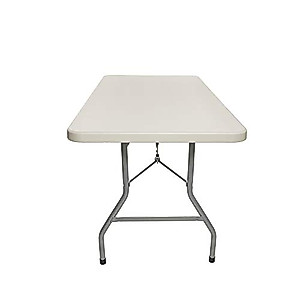 OEF Furnishings 5 Foot Heavy Duty Folding Table, 30" x 60", Light Grey