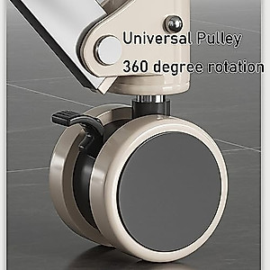 Foldable Stainless Steel Drying Rack Clothing, Retractable Collapsible Drying Rack Clothing, Double Pole Drying Rack, Space-Saving Laundry Rack, For Clothes, Towels, Indoor/Outdoor, With Castors ( Col