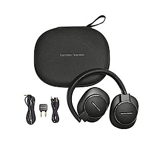Harman Kardon FLY ANC Wireless Over-Ear Noise-Cancelling Headphones - Black (Renewed)
