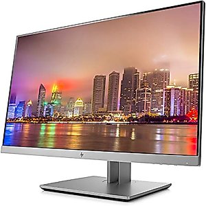 HP EliteDisplay E233 23 Inch IPS LED Backlit Monitor (1FH46A8#ABA) 4-Pack Display Bundle with Fully Adjustable Four Monitor Stand and Desk Mount Clamp