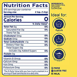 Splenda, No Calorie Sweetener Granular, 9.7 oz