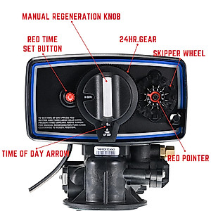 Water Softener Control Valve, Water Softener Head 5600, 12 Day Timer Control Valve, 110V US Plug