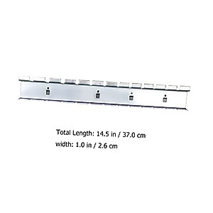 PartyKindom 1pc Screwdriver Holder Hook Tool Garage Wall Tool Rack Shovel Holder for Garage Screwdriver Shelf Screwdriver Case Tool Organizer Wall Mount Hook Hanger Steel Galvanized Silver