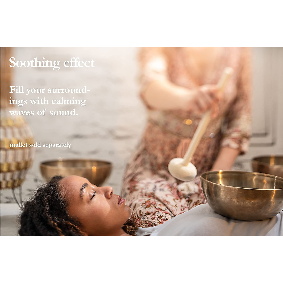 Bronze Singing Bowl with Felt Ring and Cover, Energy Series — MADE IN INDIA — For Meditation, Yoga and Sound Healing Therapy, 2-YEAR WARRANTY