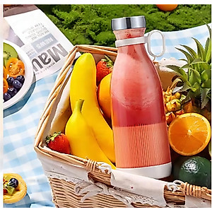 blender portable,fresh juice blender,personal blender (350ml, Deluxe Edition (pink))