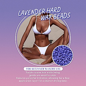 Waxing Kit, Wax Warmer Hair Removal Wax Kit with 4 Bags Hard Wax (3.5oz/bag) for Full Body, Legs, Face, Eyebrows, Bikini Women Men At Home Waxing
