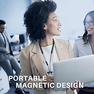 TONEMAC N20 Neckband Bluetooth Earbuds Wireless Bluetooth 5.2 Headphones with Microphone, Portable Magnetic Comfort, IPX6 Waterproof, Deep Bass Strong Beat, 120H Playtime, Magnetic Earphones -Black