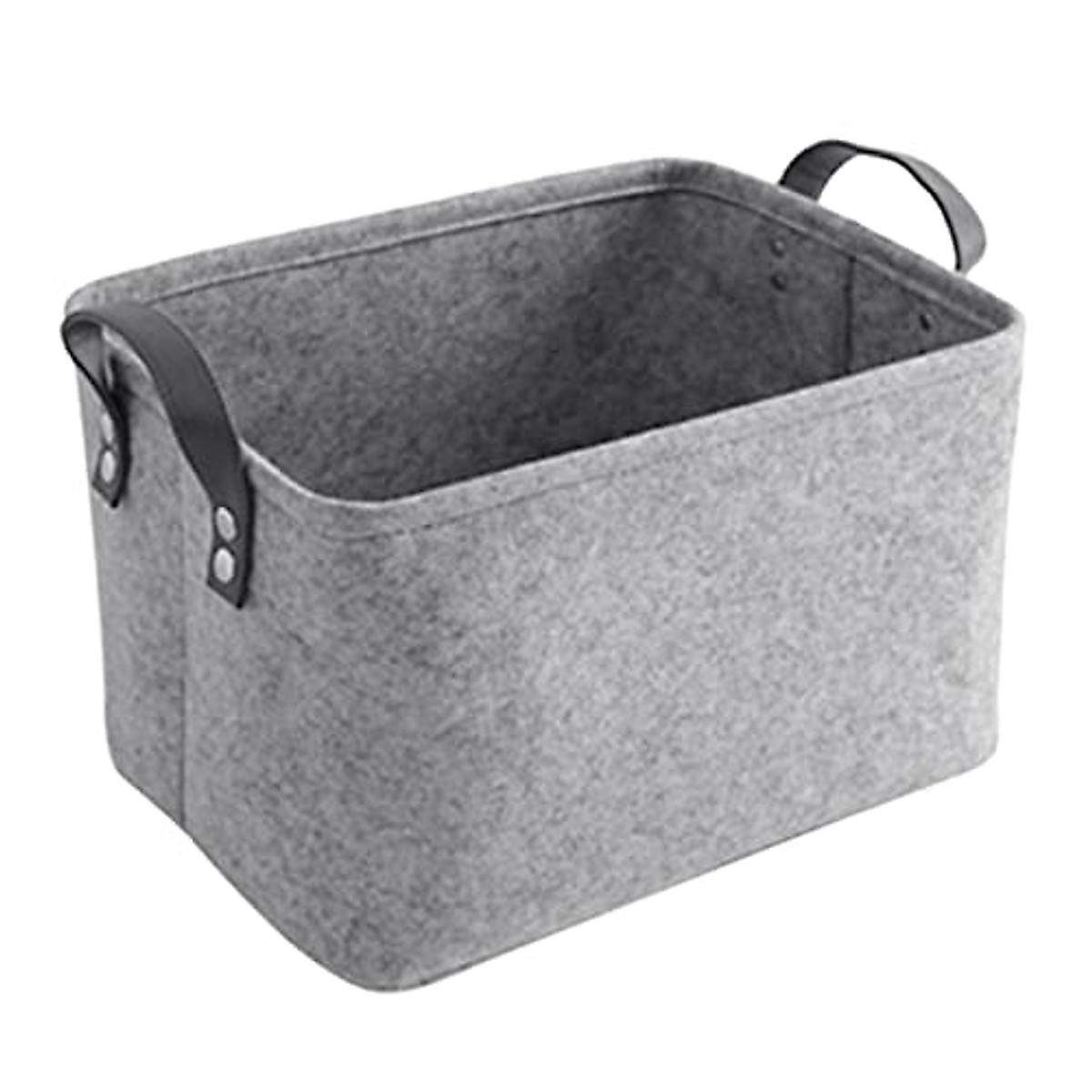 MAGICLULU 2 Pcs Felt Storage Basket Storage Baskets Foldable Storage Basket Tabletop Shelf Folding Shelf Laundry Basket Nonwovens Storage Basket Desktop Organizer To Weave Grocery Basket