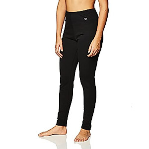 Duofold Women's Mid Weight Wicking Thermal Leggings, Black, X Large