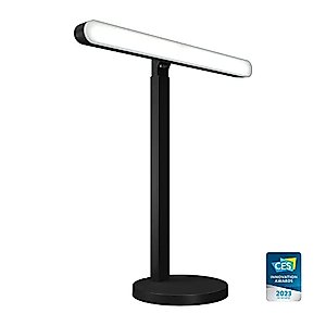 Logitech for Creators Litra Beam Premium LED Streaming Key Light with TrueSoft,Adjustable Desktop Mount,Brightness/Color Temp Settings,Desktop App Control for PC/Mac - for Tiktok/YouTube/Zoom Meeting