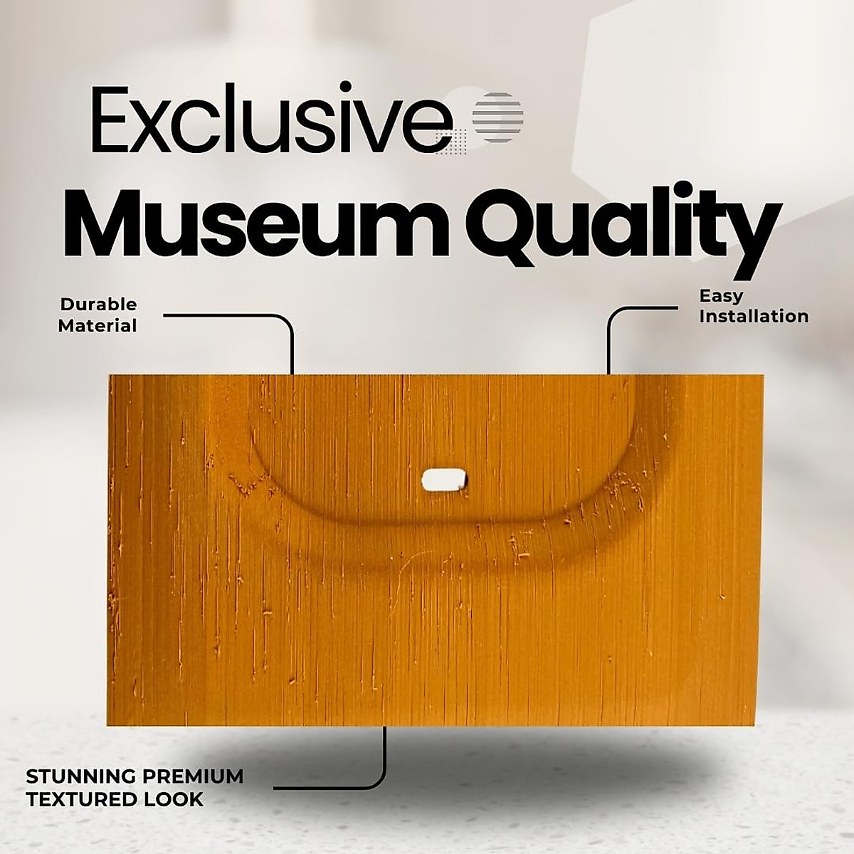 Elm Wood Square Wall Plate for Ecobee Smart Thermostat Enhanced and Premium Cover Trim Backplate