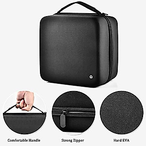 Battery Organizer Storage Case, 118+ Batteries Carrying Holder Container Box Double Mesh Pockets for AA AAA 9V C D with BT-168 Battery Tester (Batteries are Not Included)