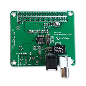 HiFiBerry Digi+ Standard Version Digital Sound Card for Raspberry Pi 2 Model B/B+ / A+ with Toslink and Coax Connection