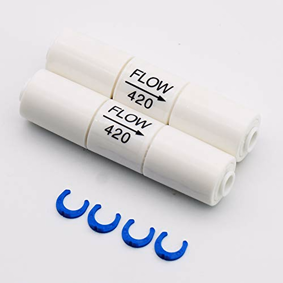 DIGITEN 75GPD Flow Restrictor 420CC 1/4" Quick Connect for RO Reverse Osmosis (Pack of 2)