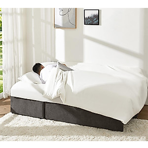 Merluxy Sofa Bed Sleeper Sofa with Storage Chaise 2 in 1 Pull Out Couch Bed for Living Room Sectional Couch with Pull Out Bed Gray