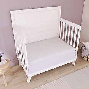 Dream On Me Sunset 3” Extra Firm Fiber Crib Mattress, Greenguard Gold Certified, Waterproof Vinyl Cover, Baby Mattresses for Cribs, Fits Mini and Portable Cribs