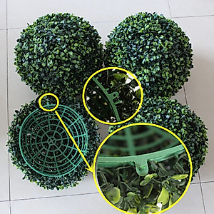 EXCEART 10pcs Plastic Frame for Artificial Boxwood Topiary Ball DIY Flower Ball Grass Balls Flower Arrangement Holder Egg Floral Cage for Garden Home Decor, 10X10cm, (X5GV50I014T16O)