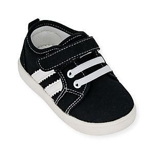 Wee Squeak Toddler Squeaky Tennis Shoes Andy Jet Black Size 5