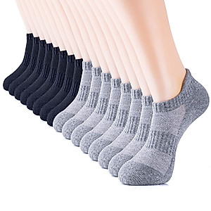 IDEGG 8 Pairs Ankle Performance Athletic Running Socks Low Cut Sports Tab Socks for Women and Men