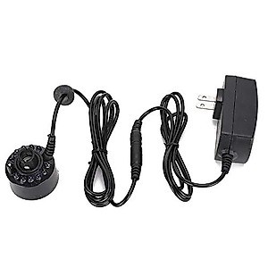 Plastic Aquarium Mini Mist Maker Fogger Water Fountain Pond Fog Machine Reptile Pet Mist Maker LED Colorful Lighting Sprayer Humidifier Atomizer US Pl