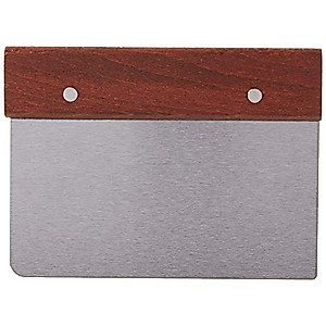 American Metalcraft DS6704 Dough Cutters and Scrapers, 4.3" Length x 6" Width, Silver