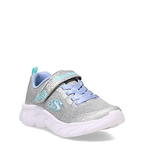 Skechers Kids Girls 302480L Sneaker, Light Grey, 13 Little Kid